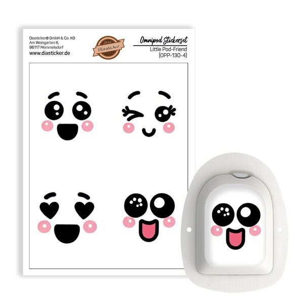 Omnipod Podsticker - My Highs and Lows (4er Set) - Diasticker® - Dia