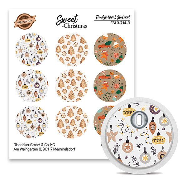 FreeStyle Libre 3 Sticker - 9er Set "Colorful Smoke" - Diasticker®